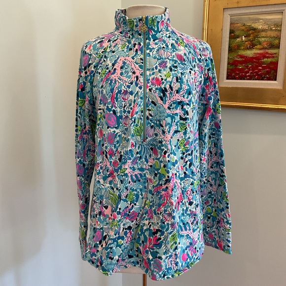 Lilly Pulitzer | Tops | Lilly Pulitzer Upf 5 Skipper Popover Sea Life ...